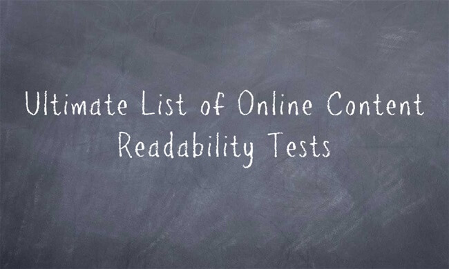 Ultimate list of online content readability tests - The Raven Blog