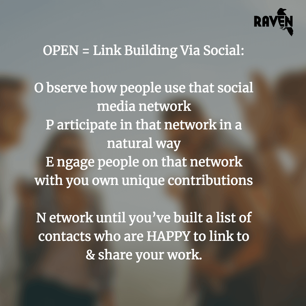 An OPEN approach to social media outreach